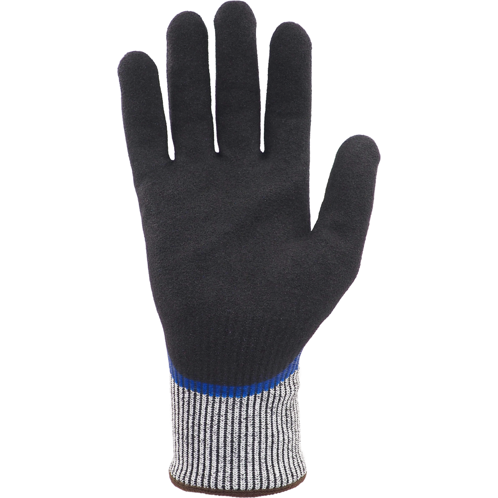 Gant enduction totale en nitrile bleu et noir Active Cut C3190
