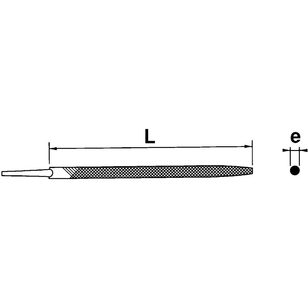 LIME RONDE MI-DOUCE 250 MM - SAM LR-25-M