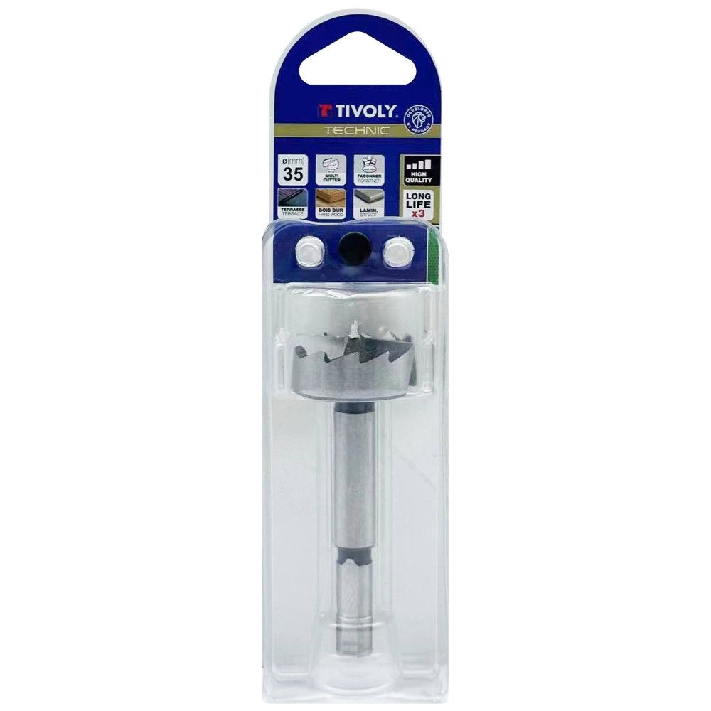 Ø: 35 / Mèche à façonner Forstner (Blister) / L: 90
