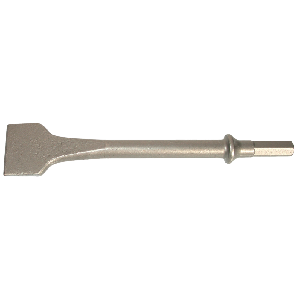 Burin long hexagonal Plat large 32x175mm pour marteaux-burineurs 190mm