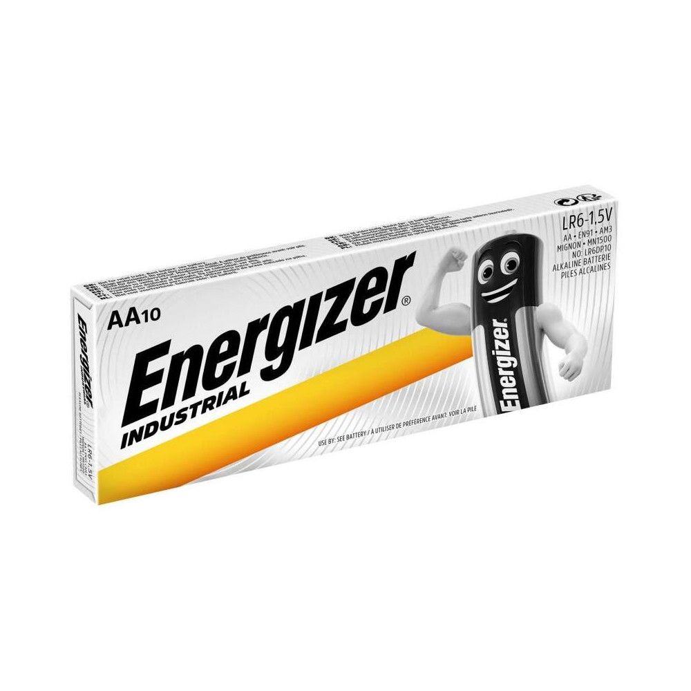 PILE AA LR6 ENERGIZER INDUSTRIE - Boite de 10 piles